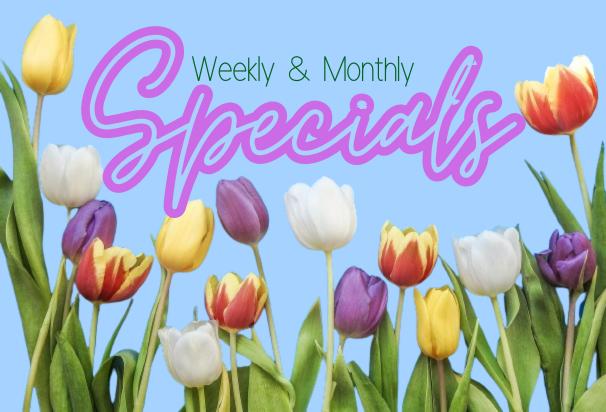 ---CHECK OUT OUR WEEKLY & MONTHLY SPECIALS – The Flower Shop Gainesville